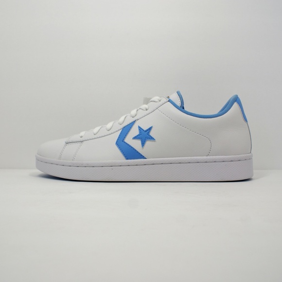 Converse | Shoes | Converse One Star Pro Leather White Bright Blue ...